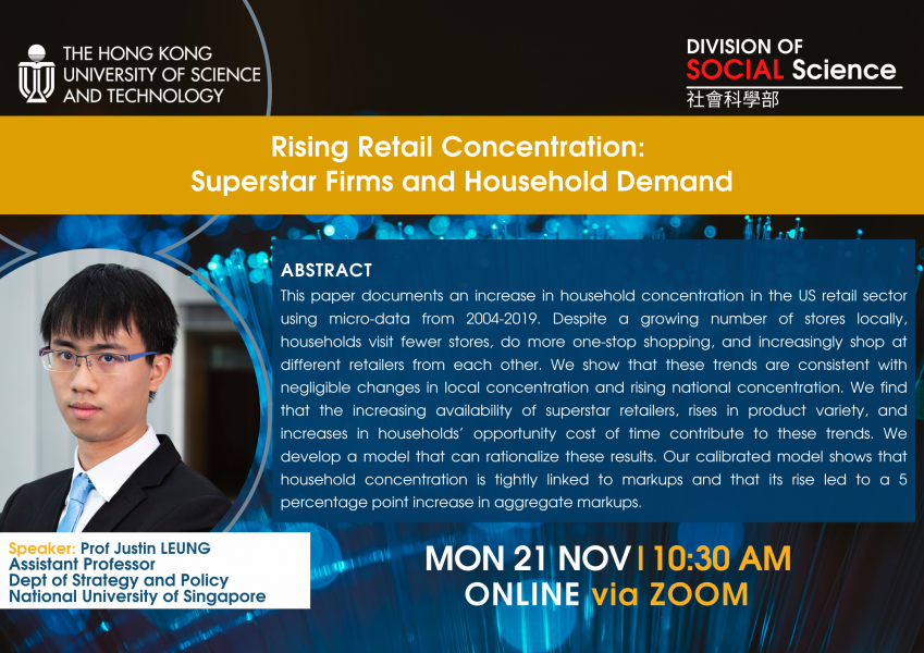 Joint SOSC/ECON Seminar - Rising Retail Concentration: Superstar Firms ...